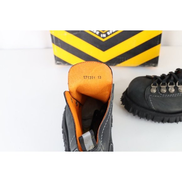 Bunker | Shoes | Deadstock Vintage 9s Mens 3 Grunge Goth Chunky Leather ...